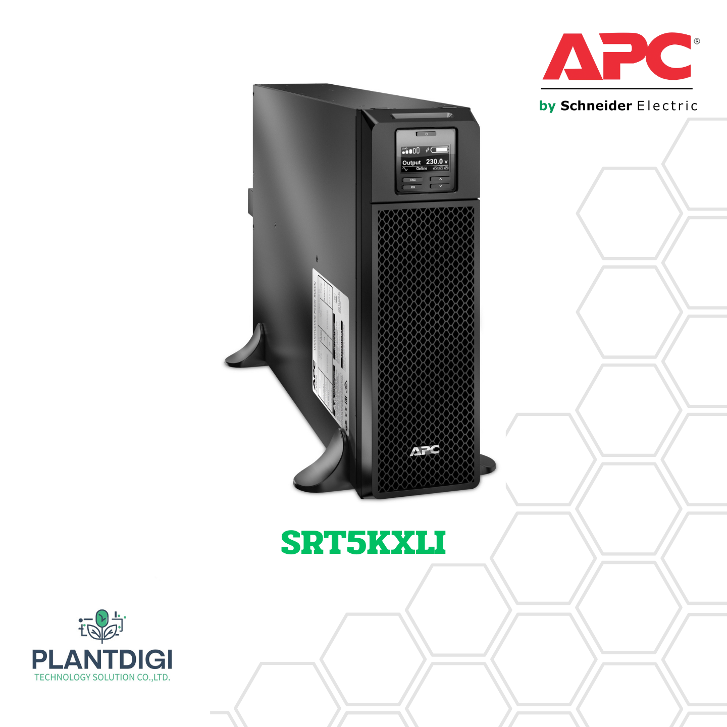 เครื่องสำรองไฟ APC SRT รุ่น SRT5KXLI ตัวแทนจำหน่าย APC Schnedier ราคา ...