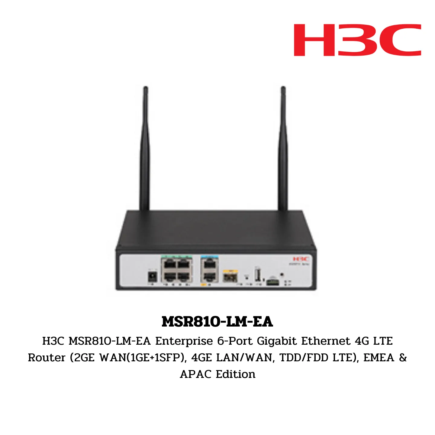H3C Router รุ่น MSR810-LM-EA ตัวแทนจำหน่าย H3C ราคา ขาย ติดต่อสอบถาม